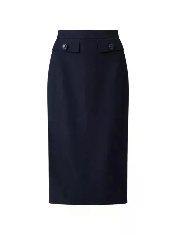 Elisabetta Franchi Button-detail Side-slit Skirt