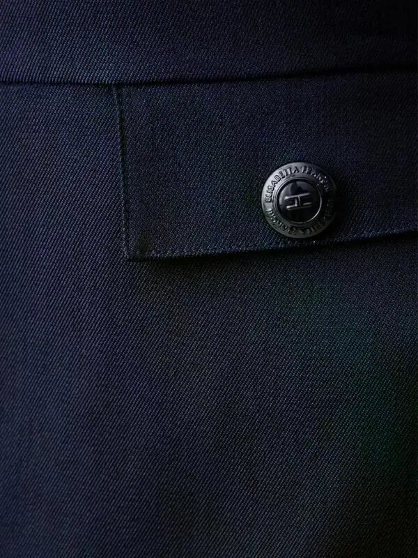 Elisabetta Franchi Button-detail Side-slit Skirt