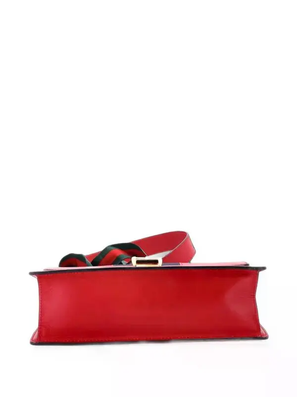 Gucci Sylvie Leather Small Shoulder Bag - Red