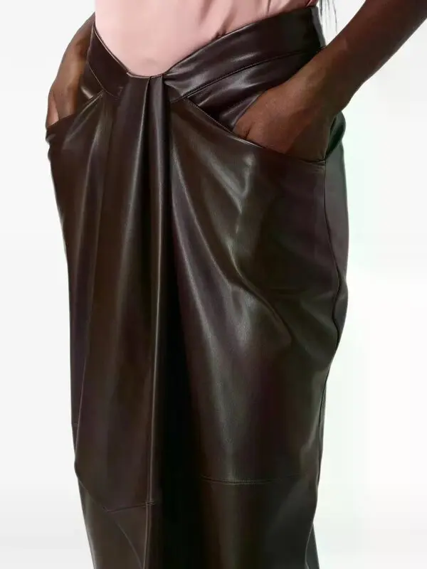 HANITA Draped-detail Maxi Skirt