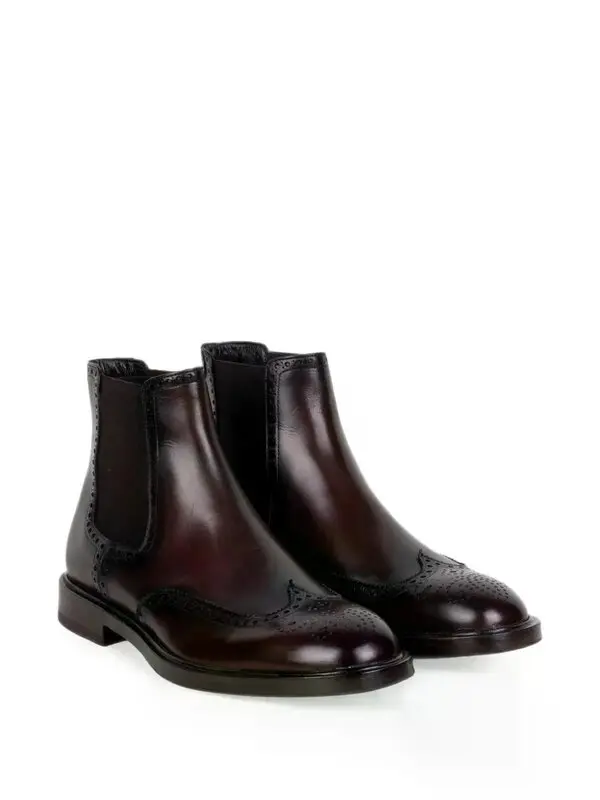 Fratelli Rossetti Brogue-detail Leather Chelsea Boots