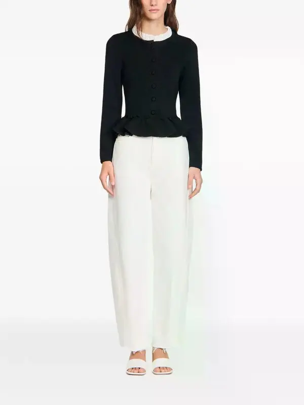 Sandro Victorian Collar Cardigan