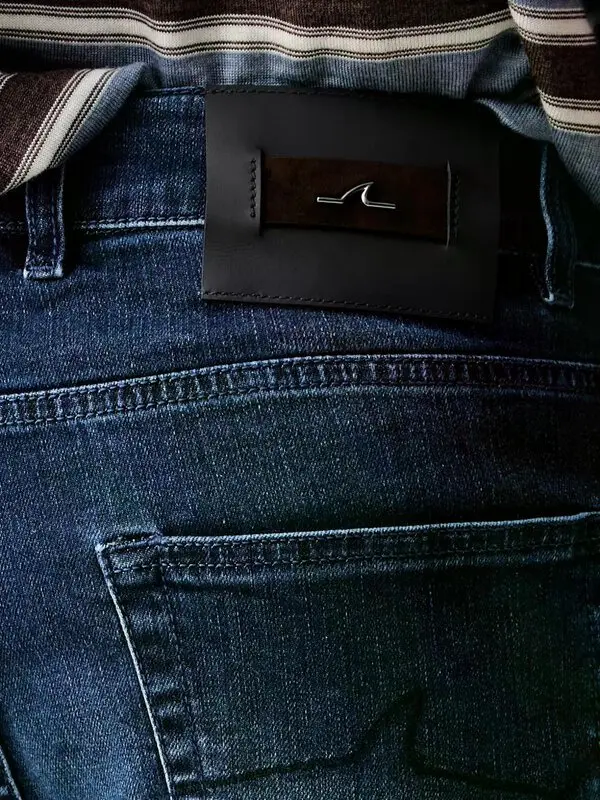 Paul & Shark Logo-patch Whiskered Jeans