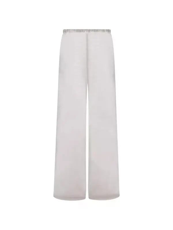 RÓHE Satin Palazzo Pants - Neutrals