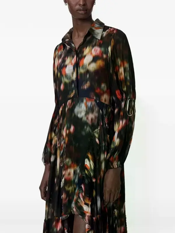 ALLSAINTS Floral-print Ruffled Dress