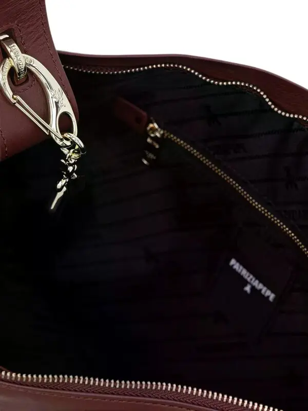 Patrizia Pepe Logo-plaque Leather Shoulder Bag