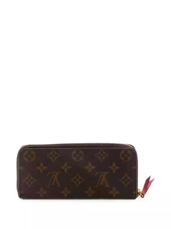 LOUIS VUITTON Clemence Wallet Monogram Canvas Small Wallets