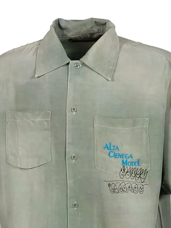 PALY Alta Cienega Distressed-effect Embroidered Shirt