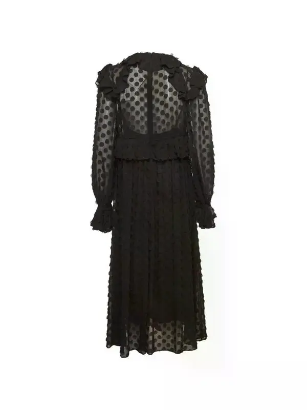 Zimmermann Polka-dot Ruffled Midi Dress