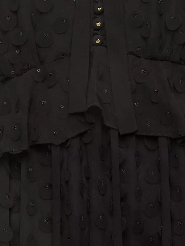 Zimmermann Polka-dot Ruffled Midi Dress