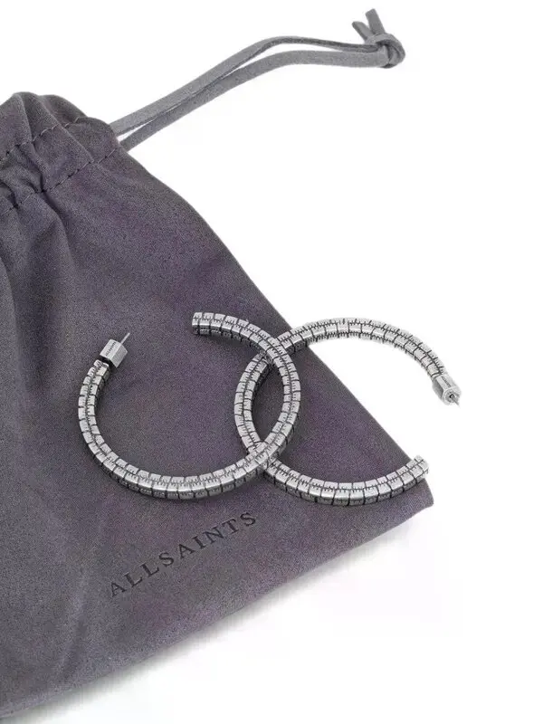 ALLSAINTS Engraved Hoop Earrings