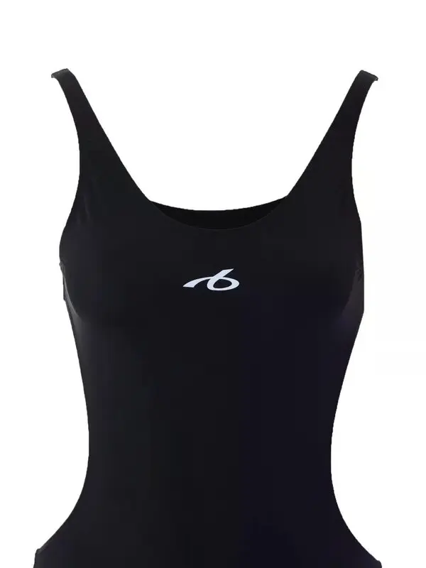 Balenciaga Logo-print Cut-out Swimsuit