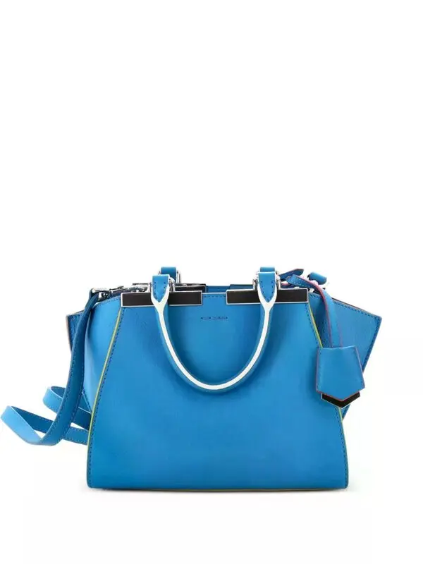Fendi 3jours Bag Leather Mini Crossbody Bag - Blue