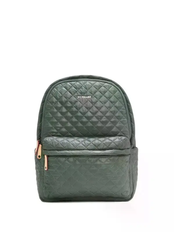 Mz Wallace Juniper Metro Quilted Backpack - Green