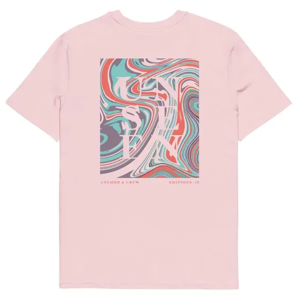 ANCHOR & CREW Cotton Eighteen Unseen Editions Organic Cotton T-shirt - Pink