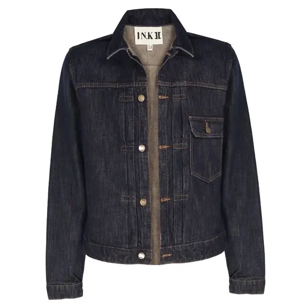 IN.K II Denim Pleated Trucker Jacket