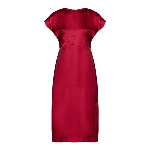 HELEN MCALINDEN Shiv Ruby Satin Dress