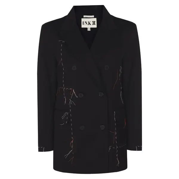 IN.K II Hand-color Stitch Loosefit Blazer