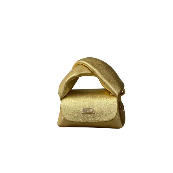 AABOUX Mira Micro Metallic Flat Grain Leather - Gold