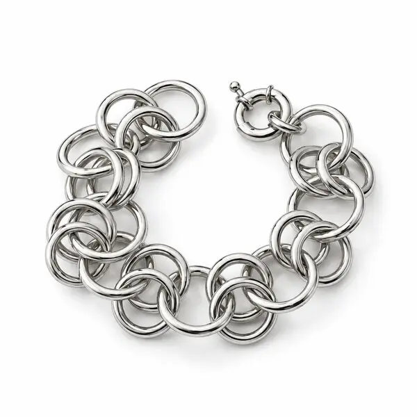 MICHELLA Round Chain Bracelet - Silver