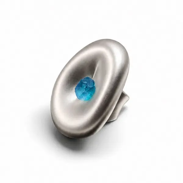 QIBAI Silver / Blue Ovum Silver