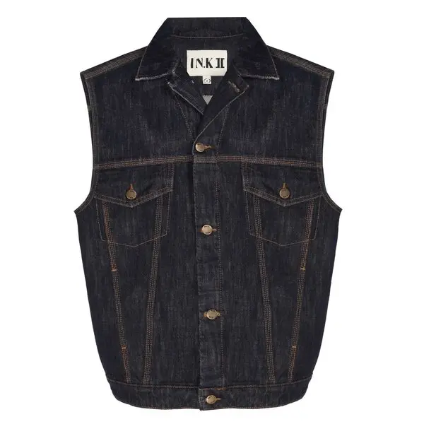 IN.K II Classic Sleeveless Denim Jacket