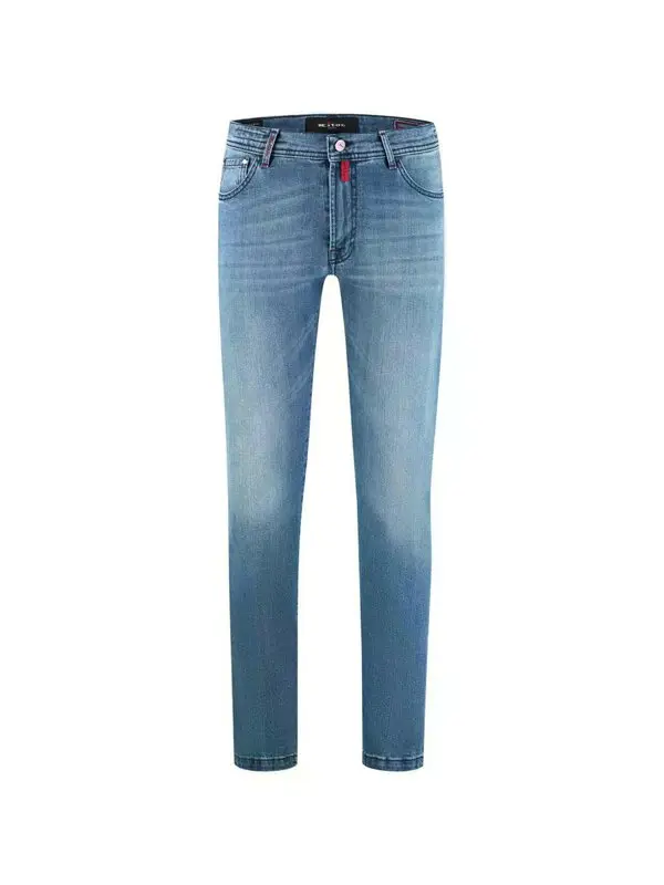 Kiton Faded Straight-leg Jeans