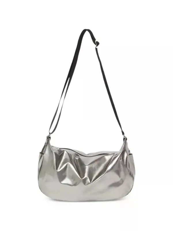 JACK GOMME Liris Light Metallic-effect Crossbody Bag - Silver