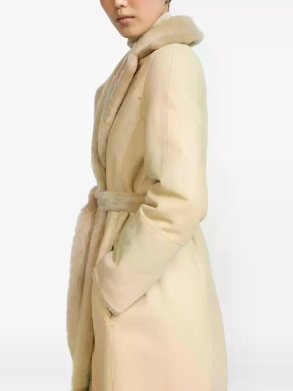 YVES SALOMON Reversible Belted Coat