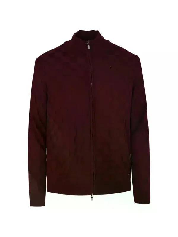 TOMBOLINI Check-pattern Zip-up Cardigan