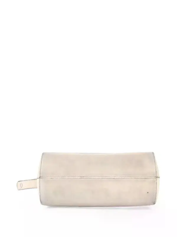 Fendi Logo The Way Satchel Embossed Leather Medium Shoulder Bag