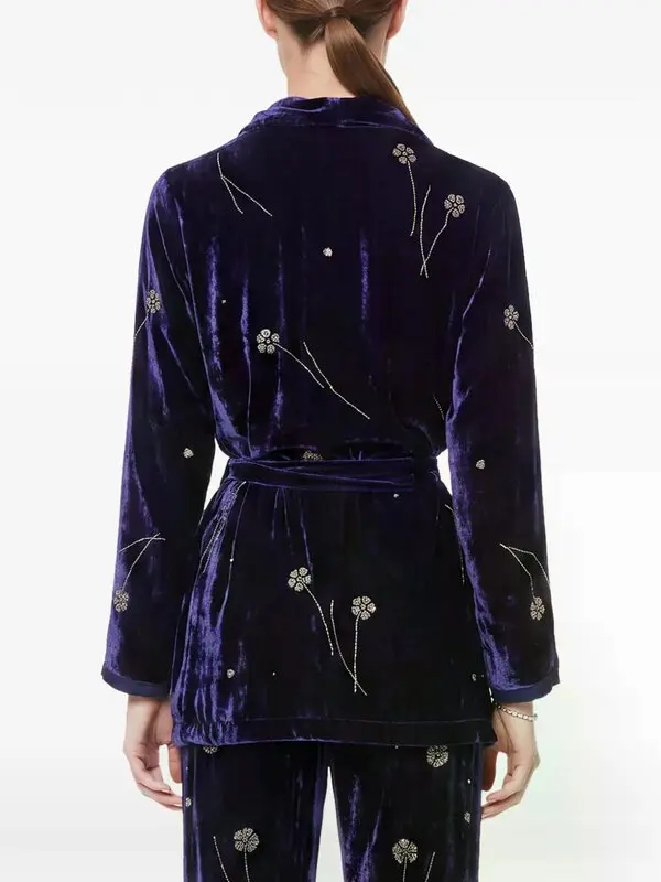 FORTE_FORTE Fleurs D' Orient Belted Jacket