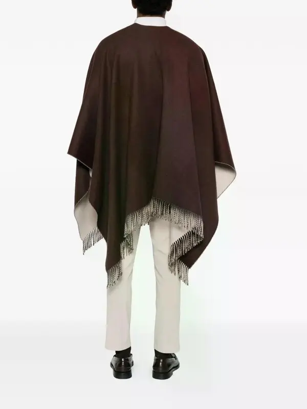 Eleventy Fringed Reversible Cape