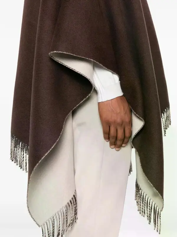 Eleventy Fringed Reversible Cape