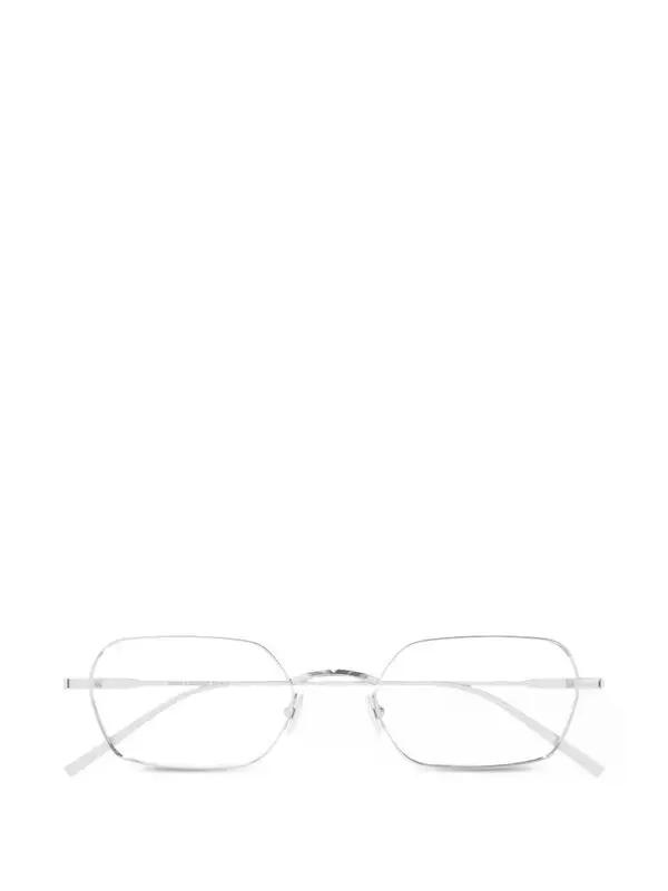 Saint Laurent Geometric-frame Glasses - Silver