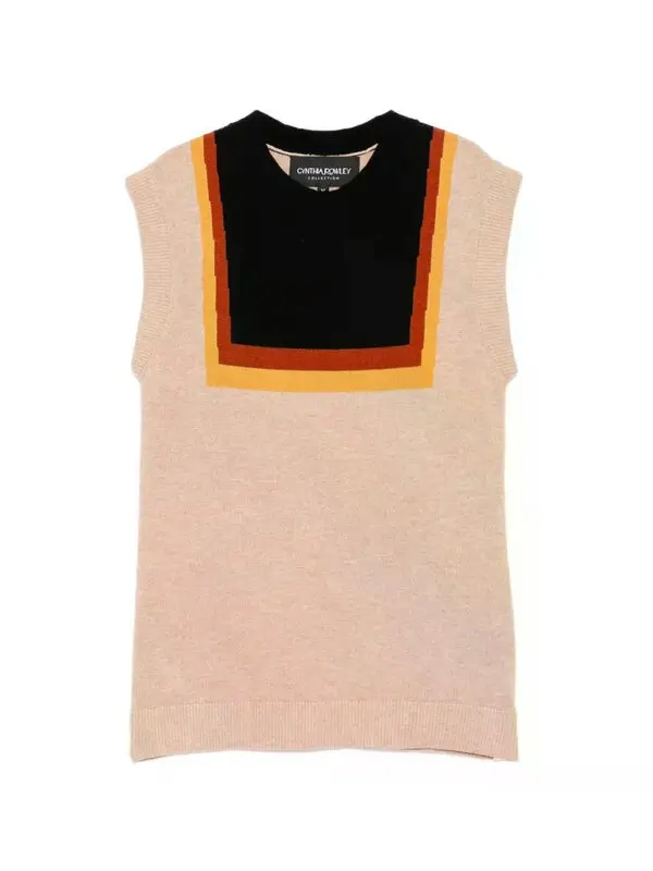 Cynthia Rowley Colour-block Sleeveless Sweater