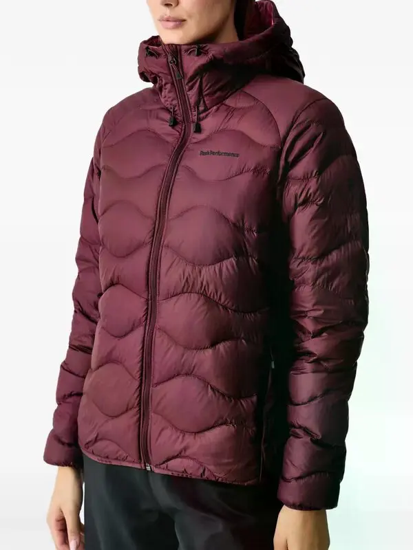 PEAK PERFORMANCE Helium Quilted Hooded Jacket - Red