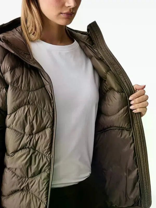 PEAK PERFORMANCE Helium Quilted Hooded Jacket - Brown