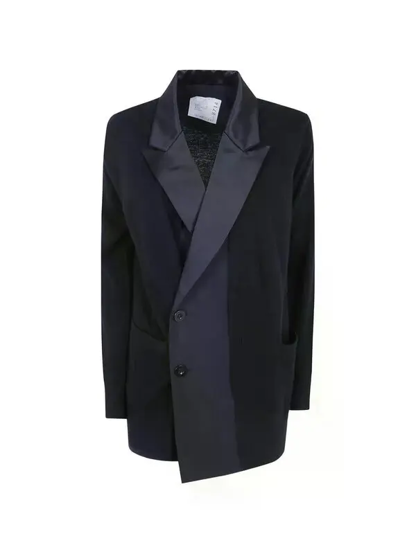 Sacai Satin-lapel Cardigan