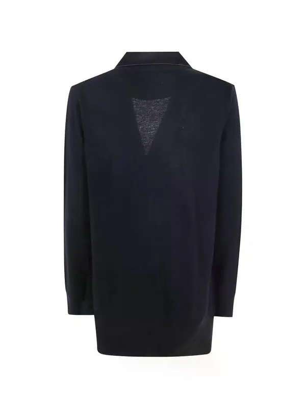 Sacai Satin-lapel Cardigan