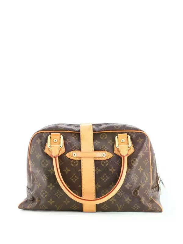 LOUIS VUITTON Manhattan Handbag Monogram Canvas Gm Satchel