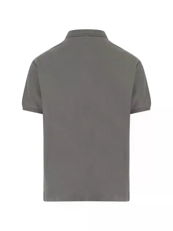Emporio Armani Logo-patch Cotton Polo Shirt