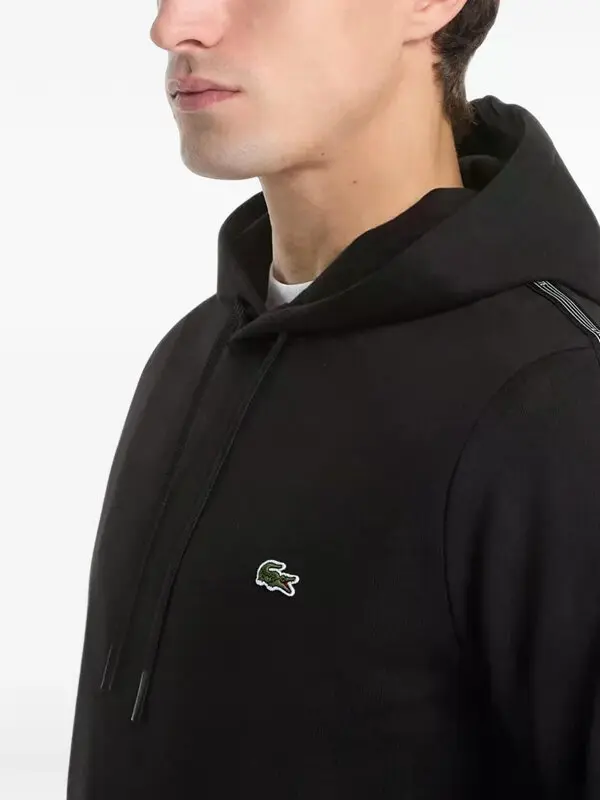 Lacoste Logo-patch Tape-detail Hoodie
