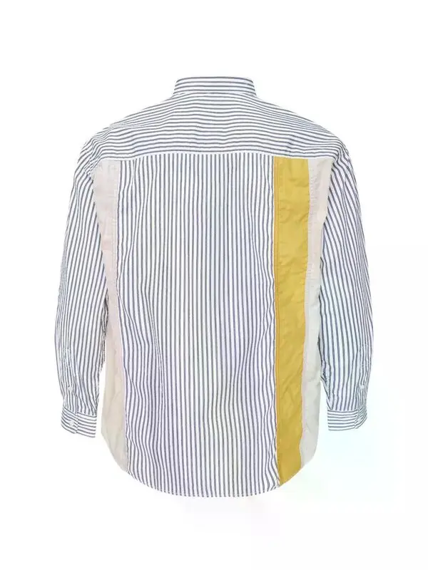 Comme Des Garçons Striped Panelled Shirt