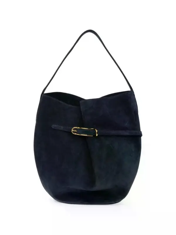 LIFFNER Large Suede Buckle-detail Bucket Bag