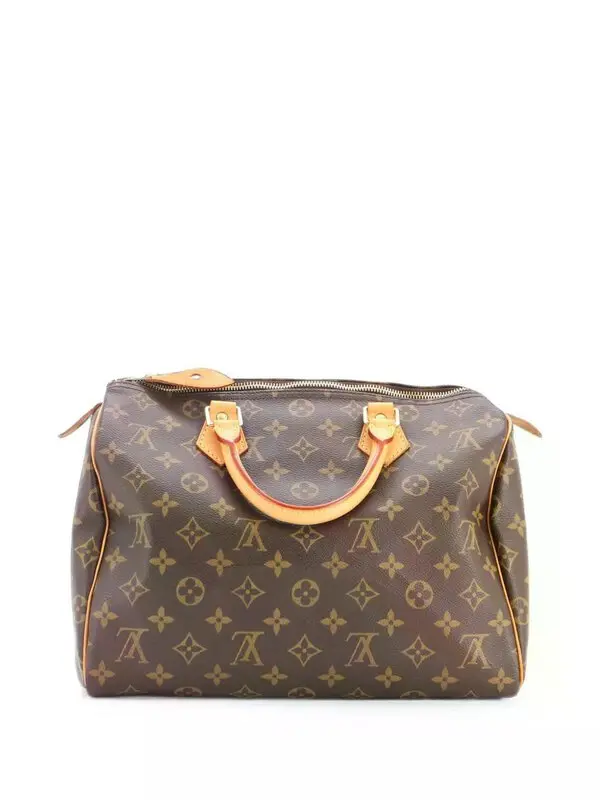LOUIS VUITTON Speedy Handbag Monogram Canvas 30 Satchel
