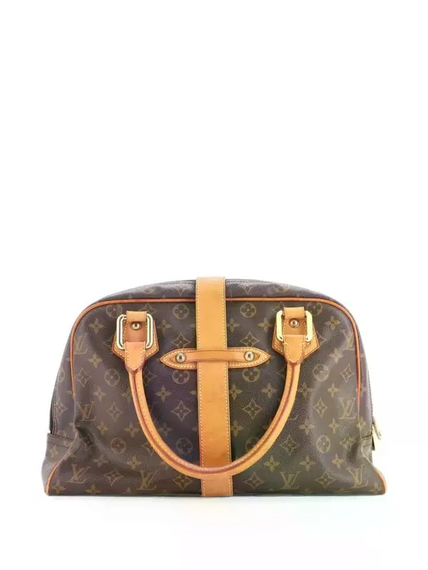 LOUIS VUITTON Manhattan Handbag Monogram Canvas Gm Satchel