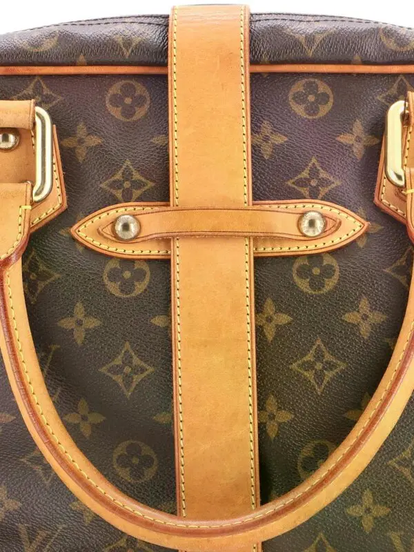 LOUIS VUITTON Manhattan Handbag Monogram Canvas Gm Satchel