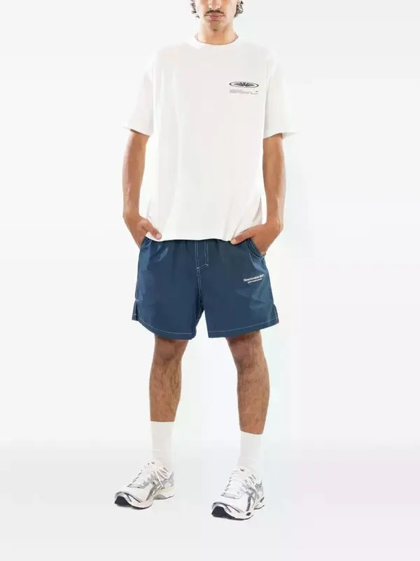 NEW AMSTERDAM SURF ASSOCIATION Contrast-stitch Logo-print Swim Shorts