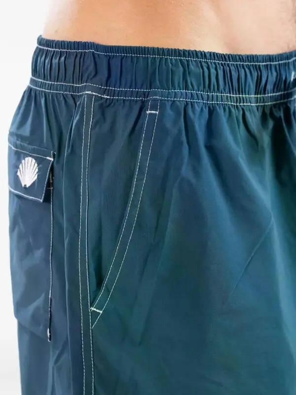 NEW AMSTERDAM SURF ASSOCIATION Contrast-stitch Logo-print Swim Shorts